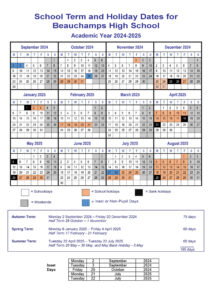 Calendar | Beauchamps High School